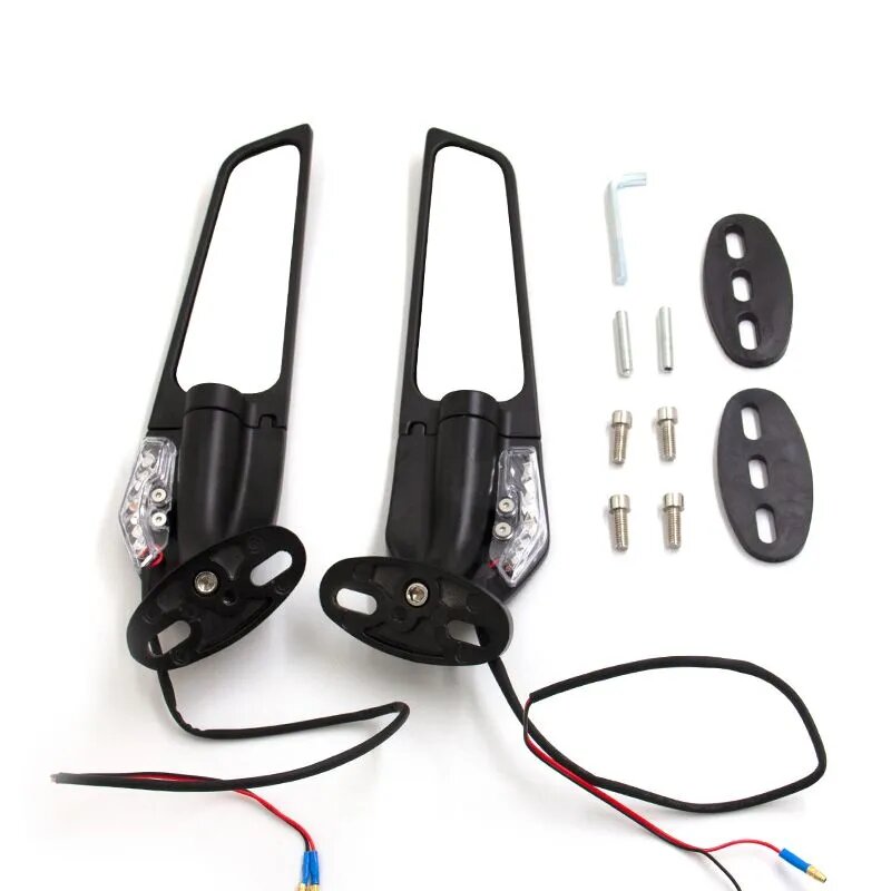 Ветровое зеркало заднего вида со светодиодной подсветкой сигнала поворота для Honda CBR1000RR CBR600RR