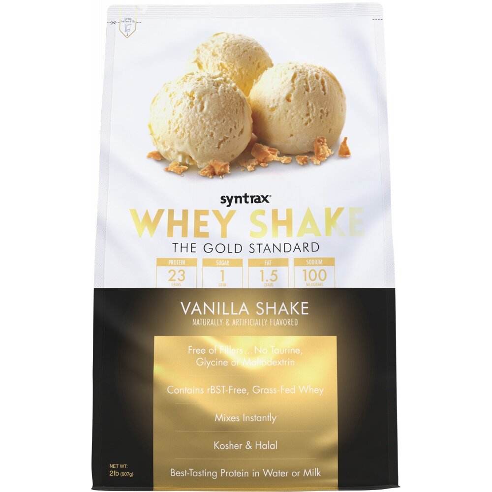 Протеин сывороточный Syntrax Whey Shake, 907 г, Вкус Cookies & Cream Shake / Коктейль с Печеньем и Сливками