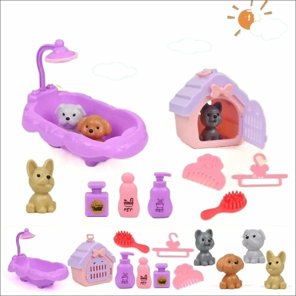 Большой набор для сюжетно-ролевых игр «Замок»: куклы и аксессуары для мальчиков и девочек, DIY-конструктор