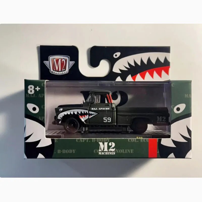 1959 Apache, зеленый, M2 Machines, 1/64