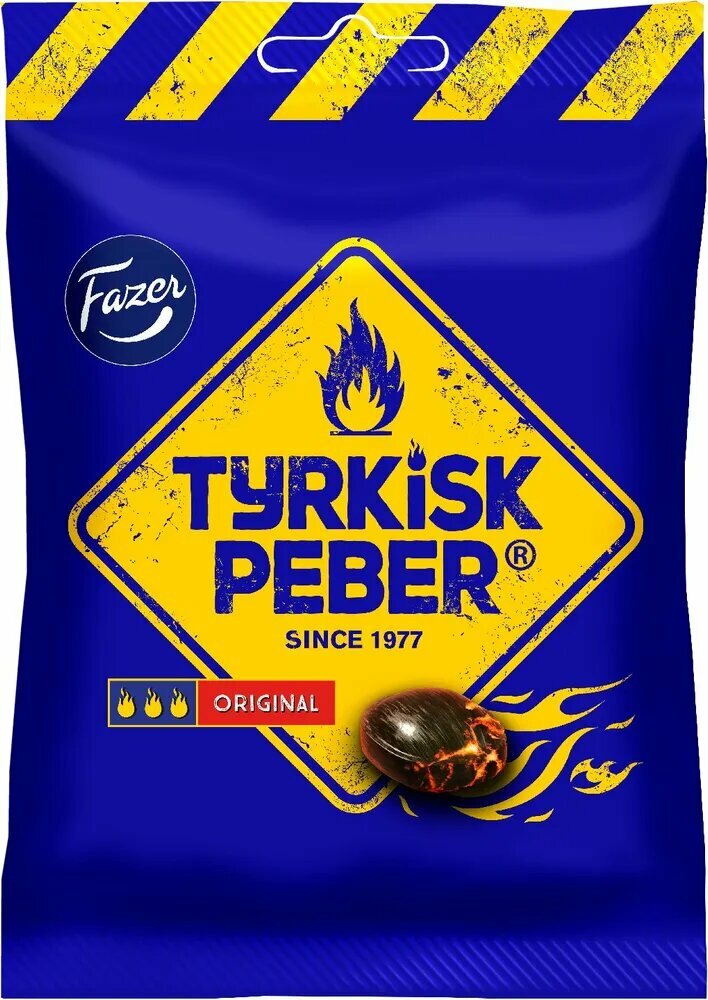 Конфеты Fazer Tyrkisk Peber Original, 150 г (Финляндия)