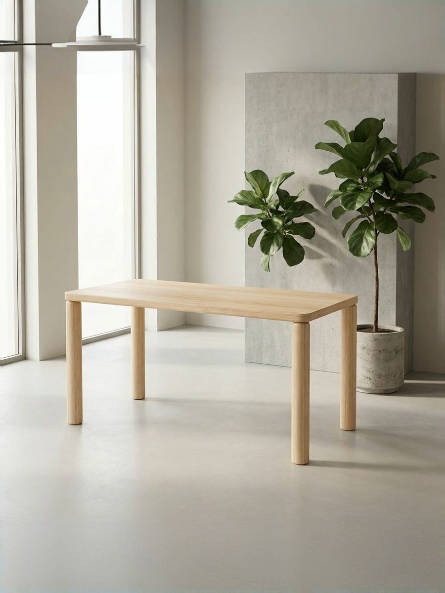 Обеденный стол, Eichel Gallery, dt-12, 100x60x75 см, массив березы