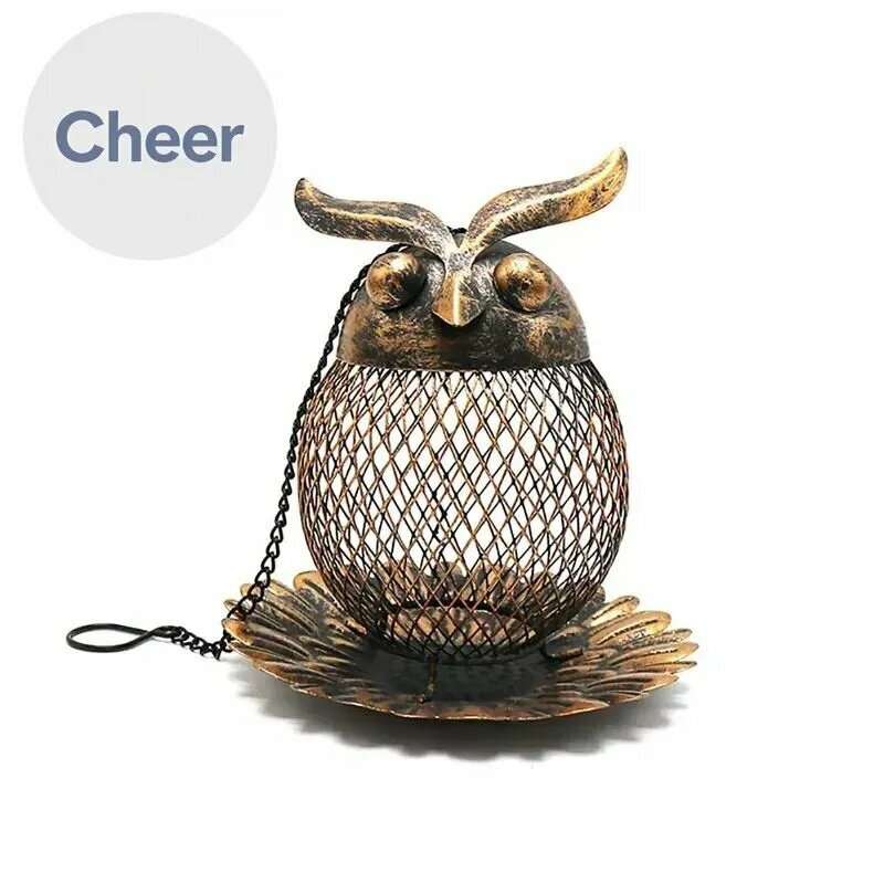 Открытый дворик из кованого железа кормушка для сов