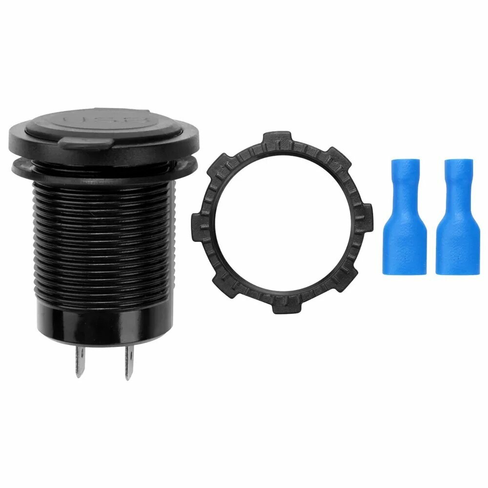 Адаптер для зарядки 5 В 4,2 А с двумя USB-гнездами для автомобиля, мотоцикла, 12 В, 24 В