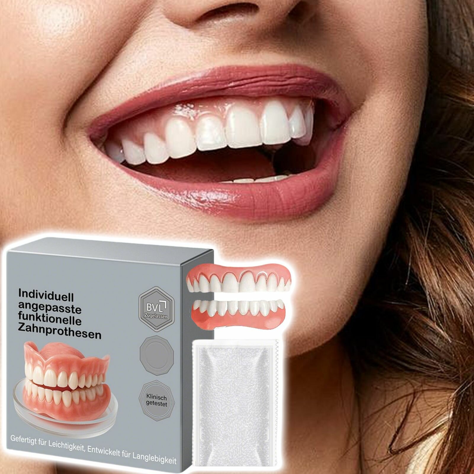 Виниры зубы для женщин, временные зубные протезы , Контейнер для зубных протезов, капы