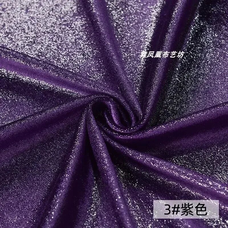 Блестящая бархатная велюровая ткань 1,5 м x 1 м синяя/черная Фиолетовый, 3 purple
