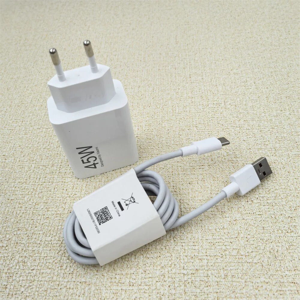 Оригинальное зарядное устройство Xiaomi Redmi Note 14/14Pro 4G 5G 45 Вт EU Turbo, EU and cable