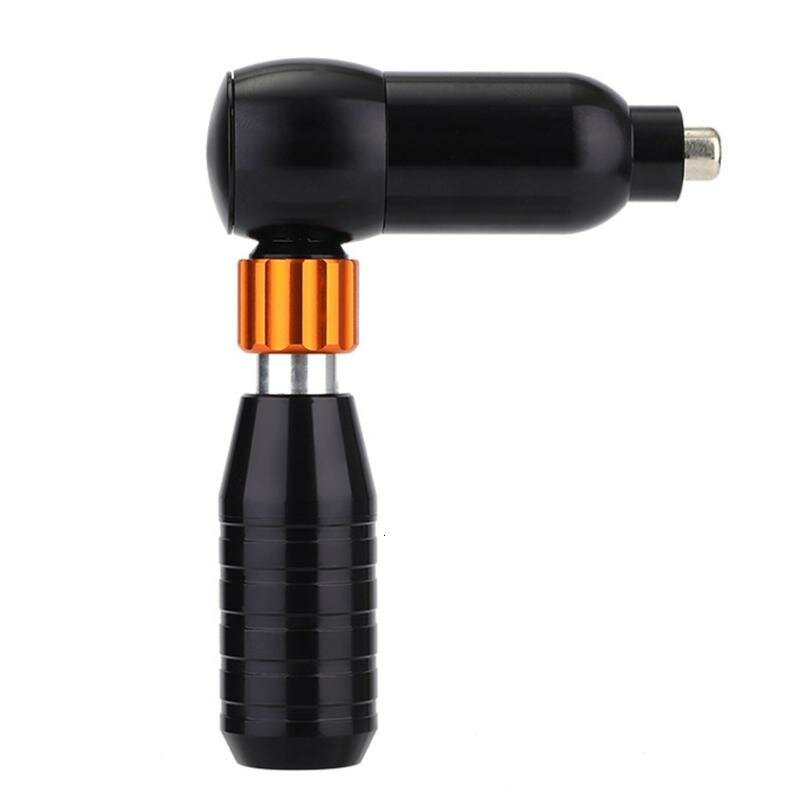 Вращающийся тату-мотор L-образный тату-аппарат с интерфейсом RCA, Черный