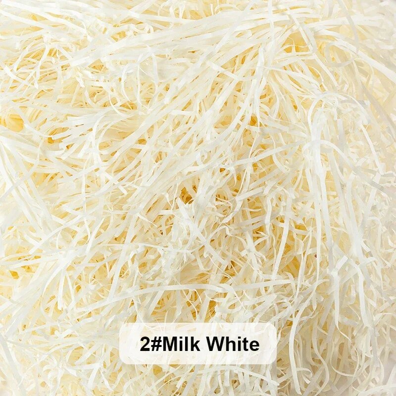 Бумажная стружка белая Milk white, 50g Pack