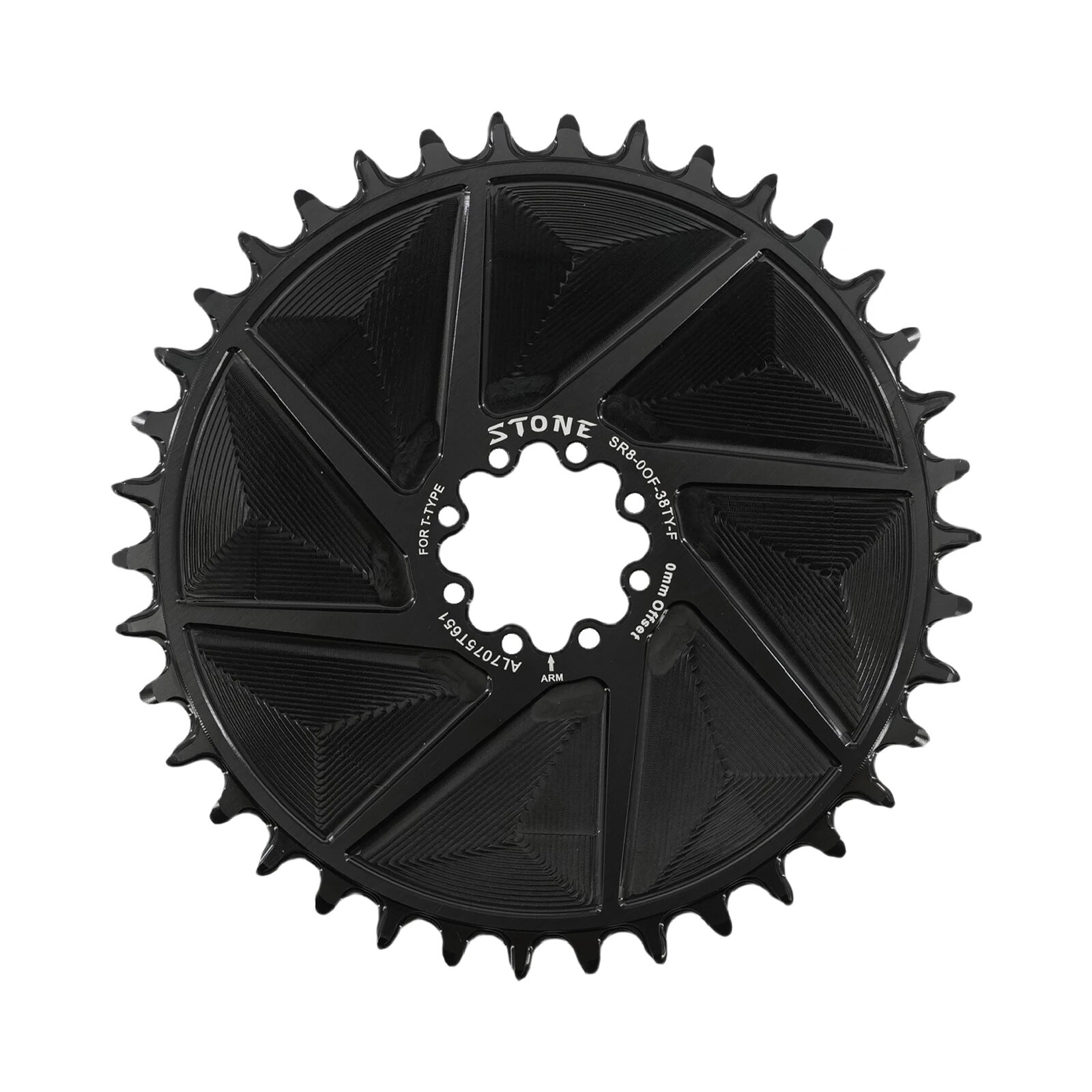 Велосипедная звездочка STONE Components AXS Flattop 44T черная
