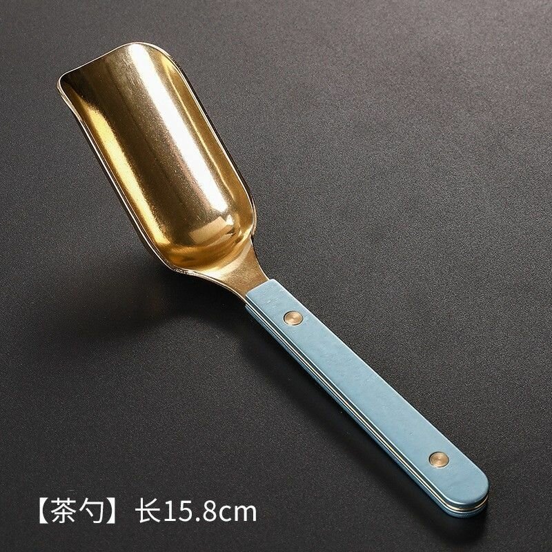 Черная эбеновая чайная ложка Pipa, набор для кунг-фу чая, домашний инструмент для заваривания чая, аксессуары для чайной церемонии, ложка из массива дерева, чайная ложка