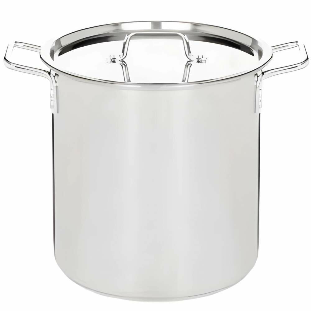 Кастрюля 20л d30см h33см, ТРС, капсульное дно, сварная, клепанные ручки "Общепит"