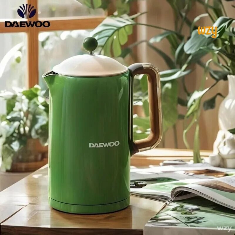 Чайник Daewoo D0dzcB0q, 1,5 л, нержавеющая сталь, винтажный стиль, закрытый нагревательный элемент