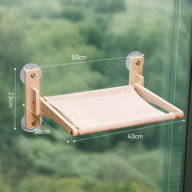 Гамак для кошек с присосками для окон, лежанка для кошек на стекло балкона, подвесная лежанка для загара, кошачий