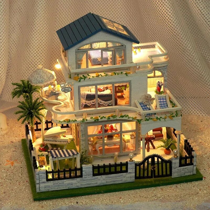 Интерьерный конструктор (Румбокс)"Вилла в японском стиле" миниатюра DIY House
