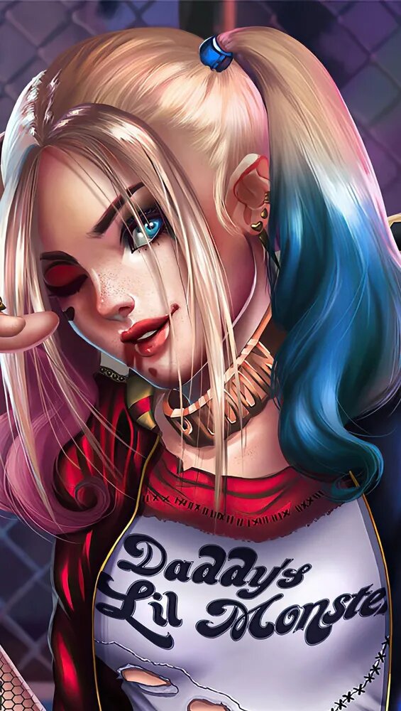 Алмазная Мозаика "Харли Квин И Джокер" MozArt / Вышивка Стразами 40x50 / Живопись, Художники