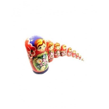 Матрешка Нескучные игры 10 в 1 расписная арт.7704