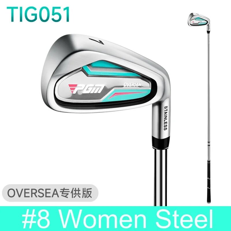 Женские клюшки для гольфа PGM OVERSEA #5/6/7/8/9/P/S Women Steel 8 IRONS