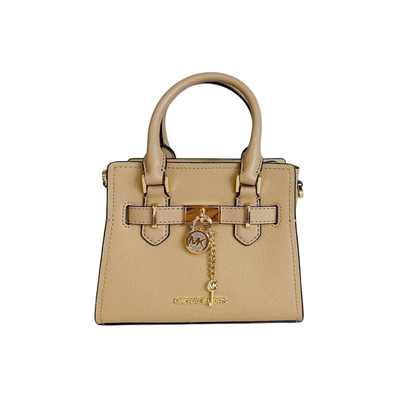 Сумка MICHAEL KORS HAMILTON, фактура матовая, коричневый — фото 1