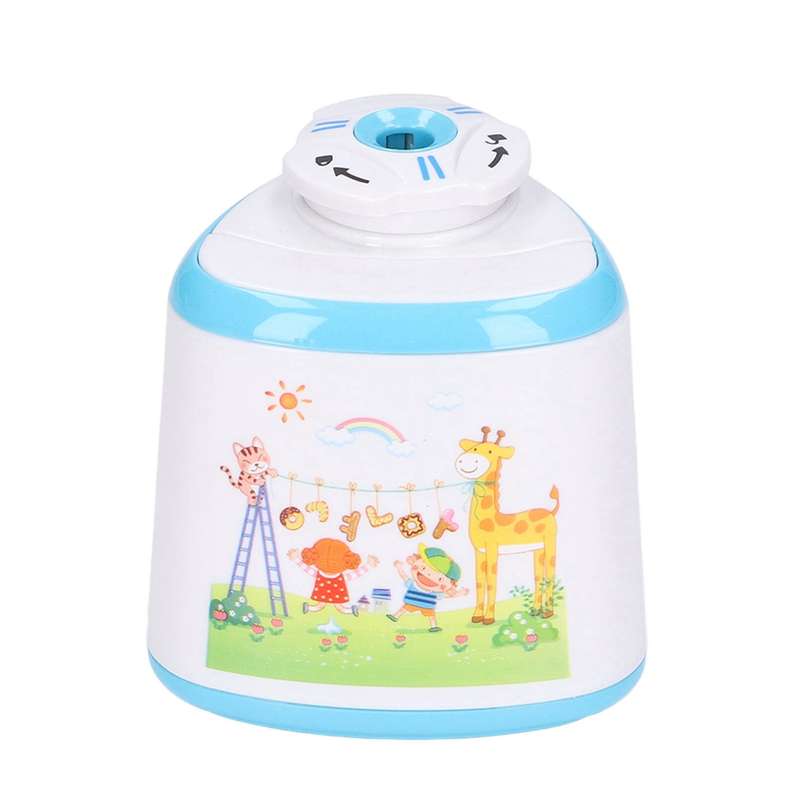 Точилка для карандашей, синяя, с прочным спиральным лезвием, легко моется, компактная, портативная, удобный инструмент для дома и офиса.