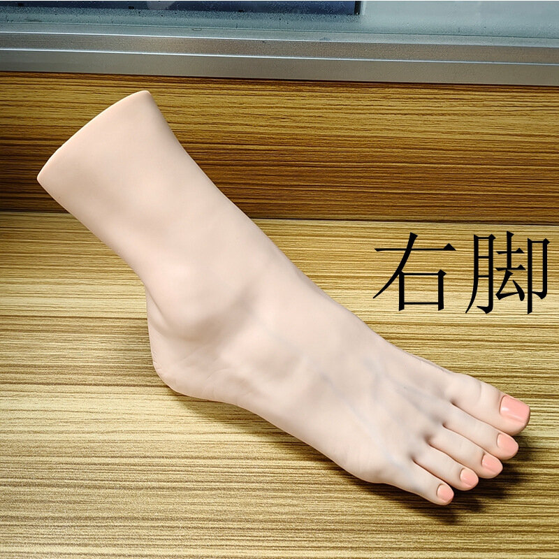 Модель стопы из ПВХ, манекен для демонстрации носок, реквизит для практики массажа стоп, модель женской стопы для взрослых