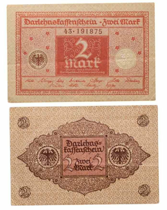 Германия 2 марки 1920