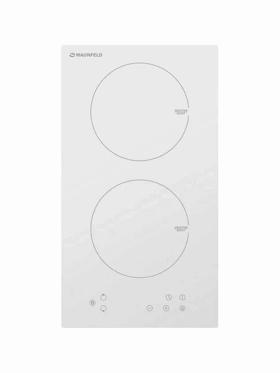 Встраиваемая варочная поверхность MAUNFELD EVI.292-WH, стеклокерамика, 3.5 кВт, 2 конфорки