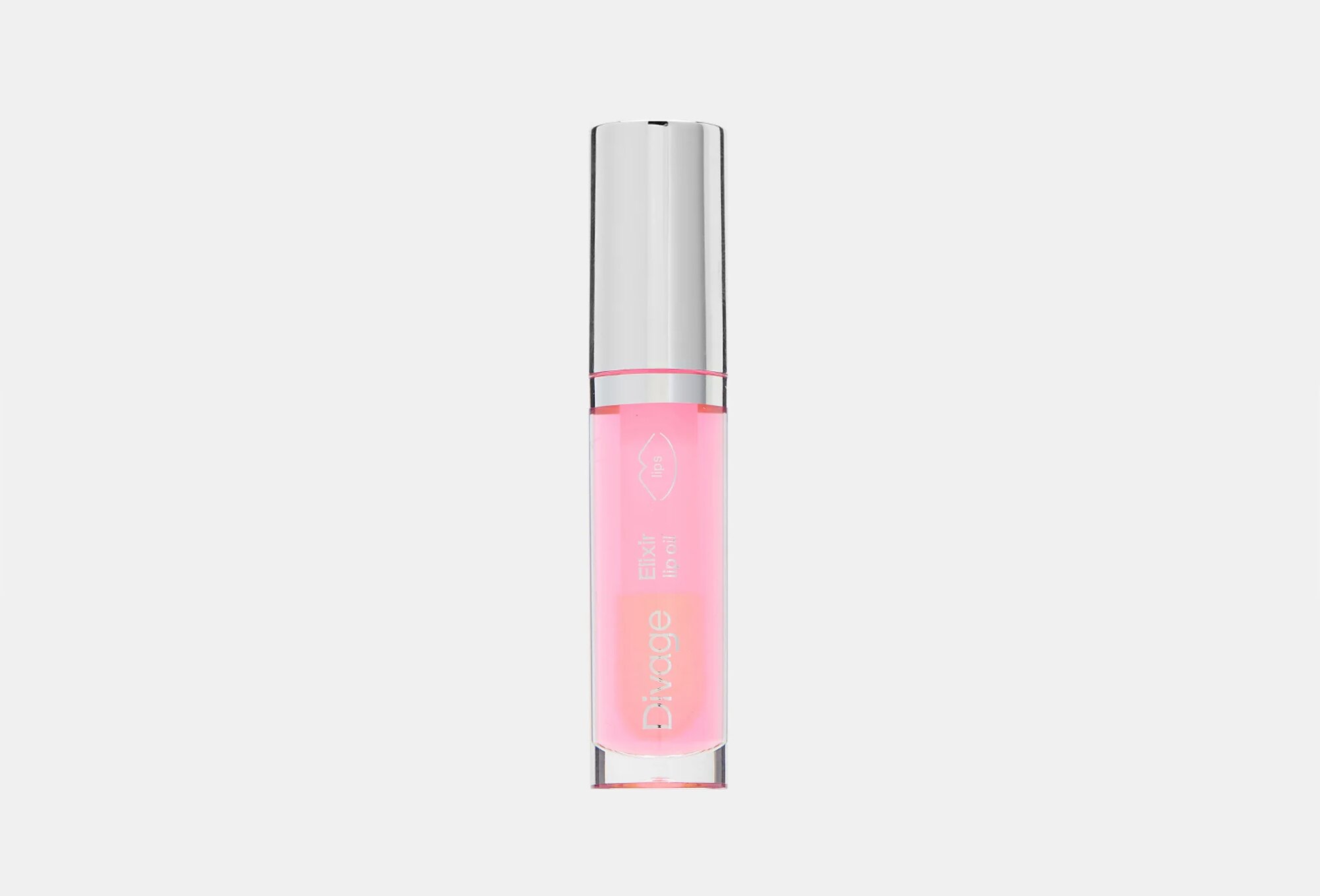 Масло для губ DIVAGE Elixir Lip Oil 02, розовое, с эффектом питания и увлажнения