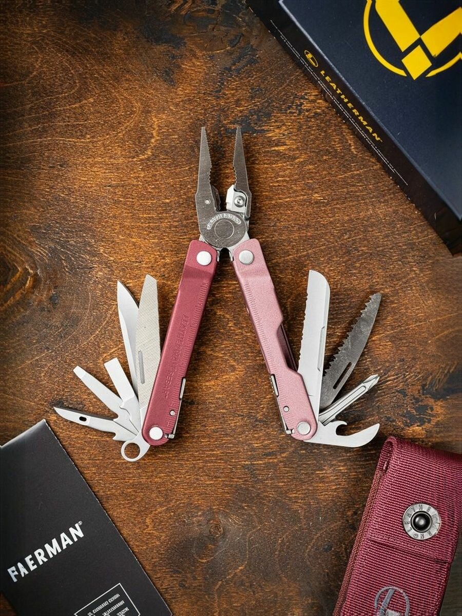 Мультитул Leatherman Rebar Heathered Cranberry