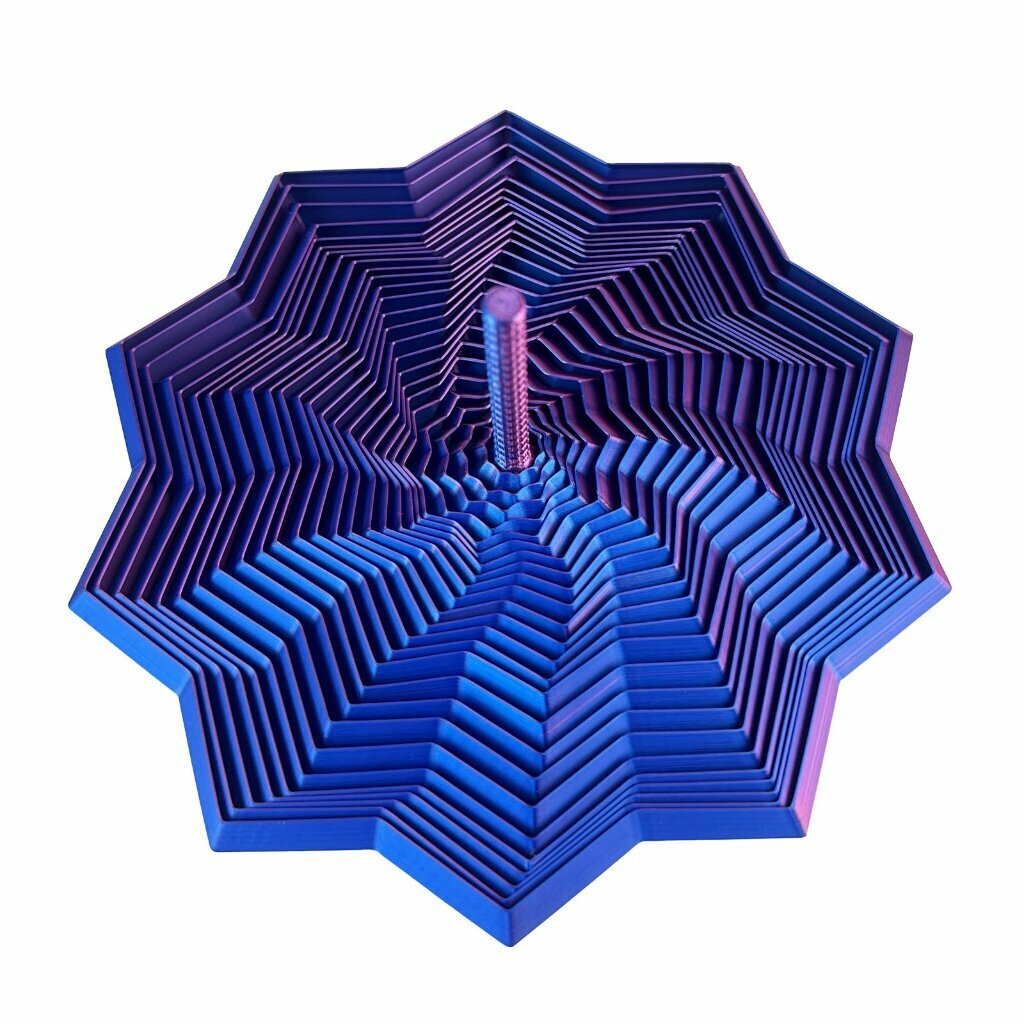 Напечатанная на 3D-принтере игрушка-трансформер "Звезда в разложенном виде" для снятия стресса с ручкой, подарок на день рождения для женщин и мужчин