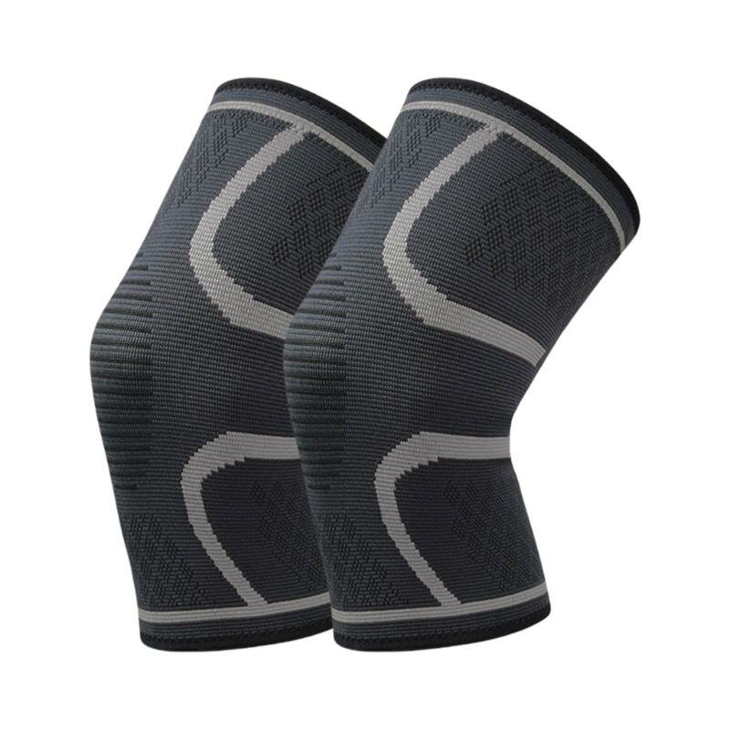 Компрессионная наколенник для бега и тенниса, Серый