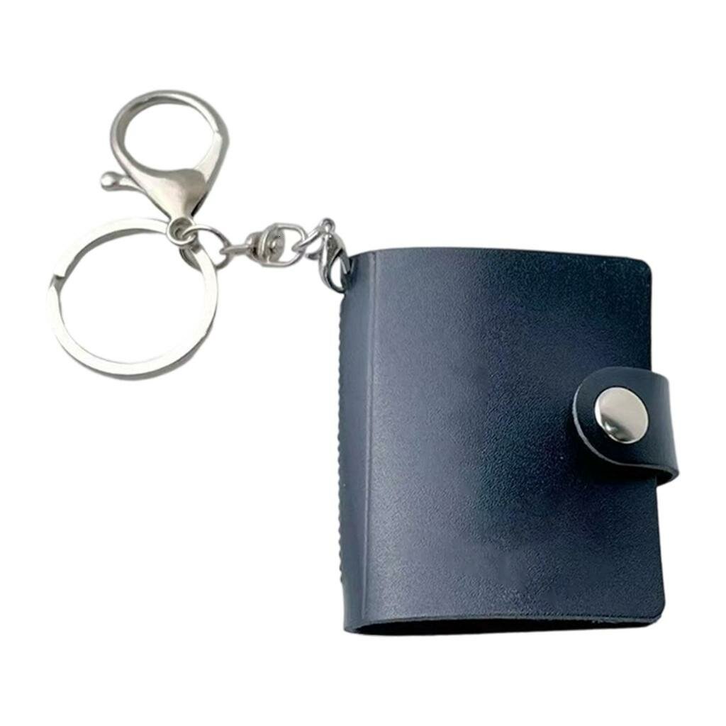Мини-альбом для фотографий с брелоком, темно-синий