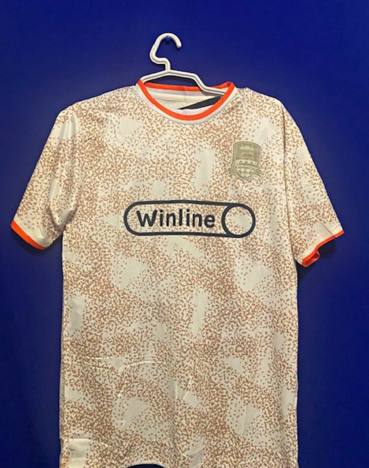 Краснодар размер L (русский 50) форма комплект ( майка +шорты ) фк футбольного клуба бежевая