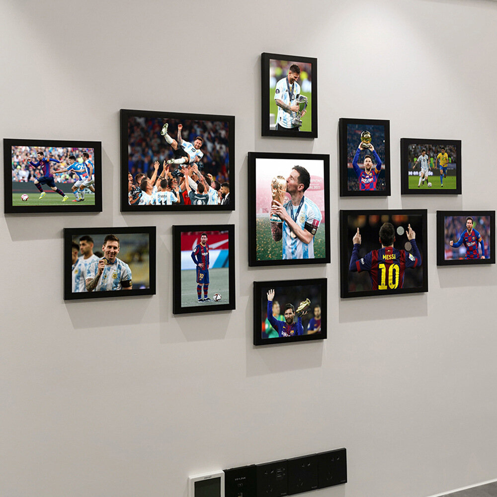 Постер Месси, декоративная живопись, фон для дивана в гостиной, фото на стене, футбол, чемпионат мира по футболу Аргентины, рамка на стене