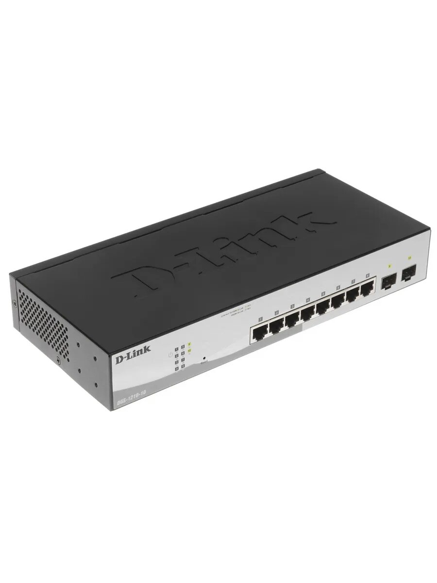 Коммутатор DGS-1210-10/F1A Настраиваемый L2 с 8 портами