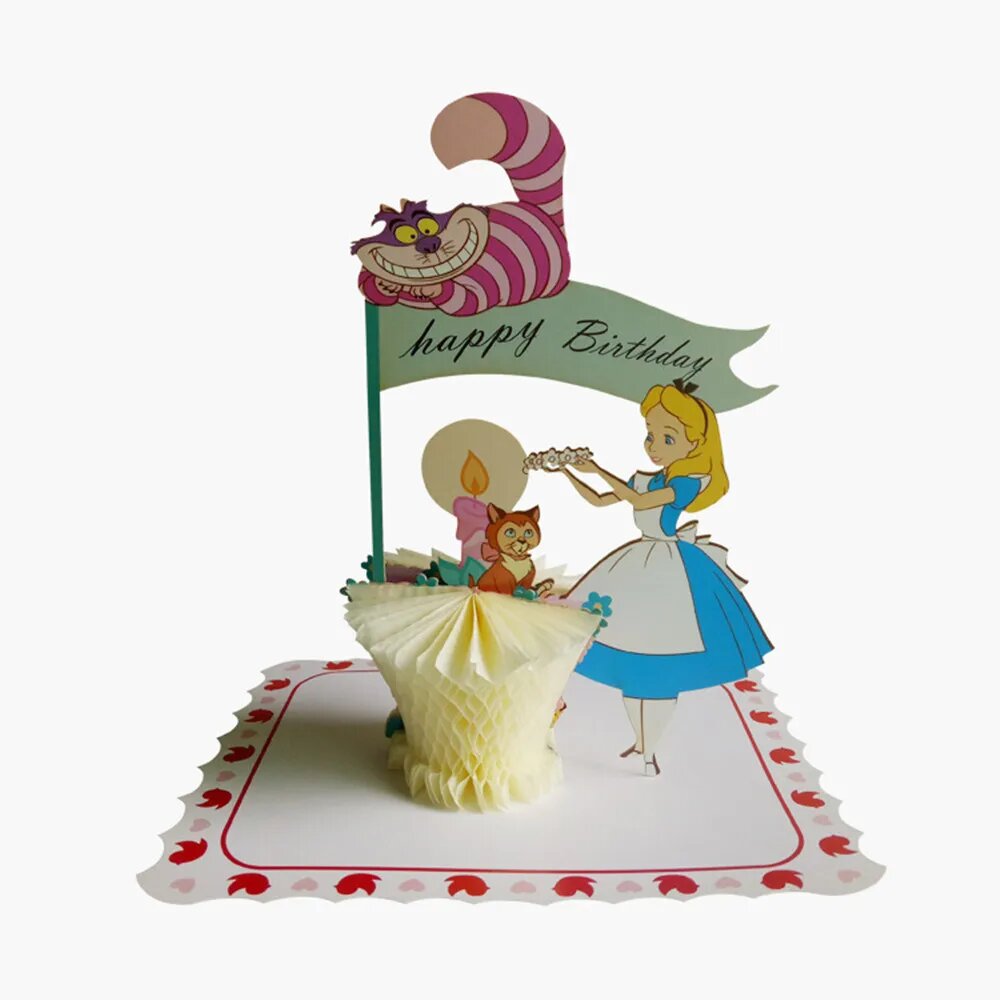 3D открытка на день рождения "Маленькая принцесса" Розовый, E