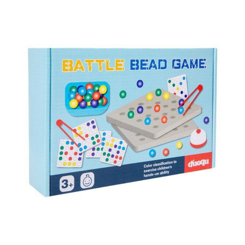 Детские деревянные игрушки, настольная интерактивная игра, игрушки для тренировки мышления, цветные клипсы, бусины, боевая игра, обучающие пособия