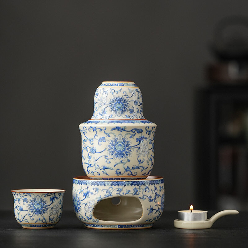 Нагреватель для желтого вина Ruyao, винный горшок, изолированный домашний набор для подогрева белого вина, полуджиновый нагреватель