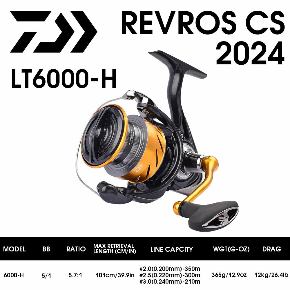 DAIWA REVROS CS LT 1000-6000 спиннинговая катушка 6000H