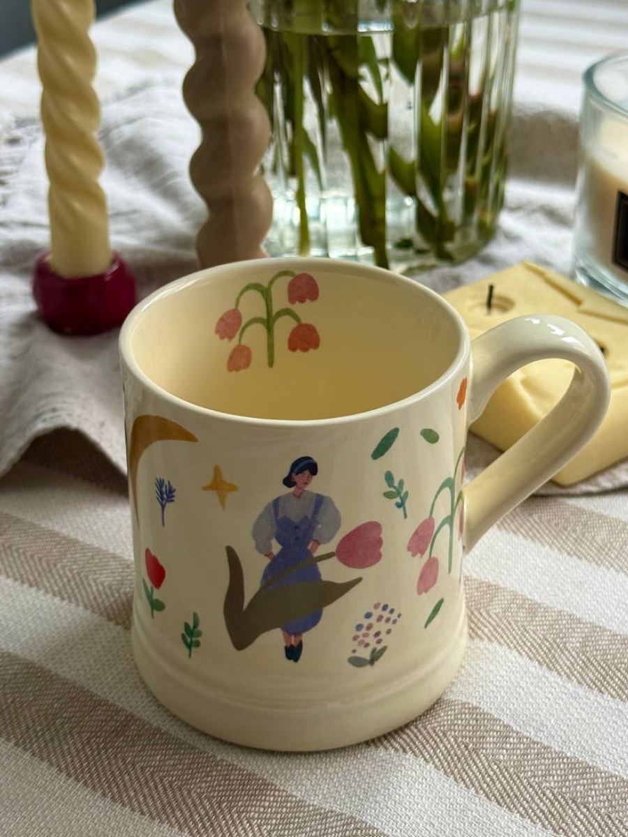 Кружка Тепло в руках "Эстетическая чашка Pinterest", керамика, белая, 300мл