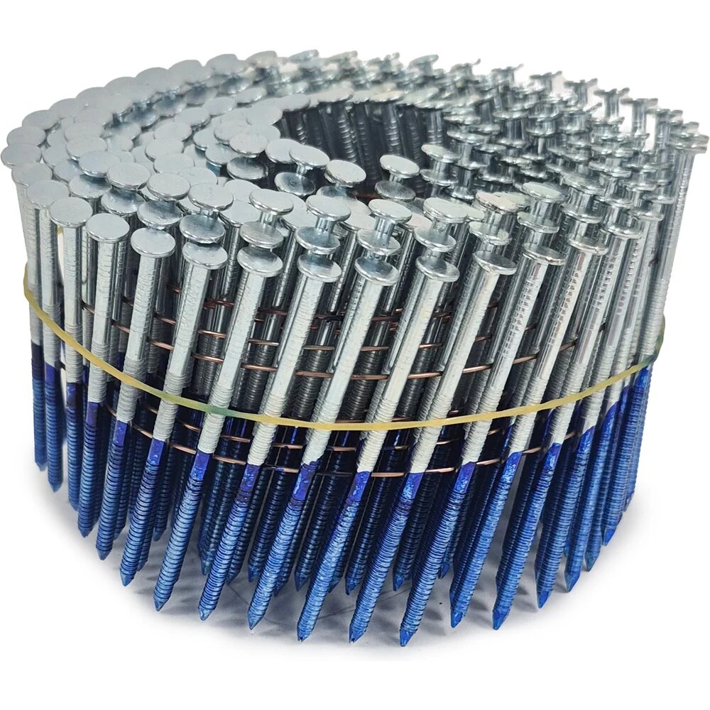 Строительные барабанные гвозди Finka 2.8х70 Ring NK цинк, 3000шт CN-2870NK-R