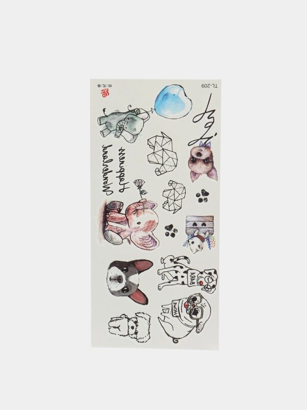 Временные переводные татуировки, 90 х 190 мм