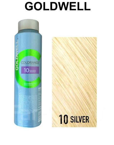 Goldwell Colorance тонирующая краска для волос, 10 SILVER кристальный экстра блонд, 120 мл