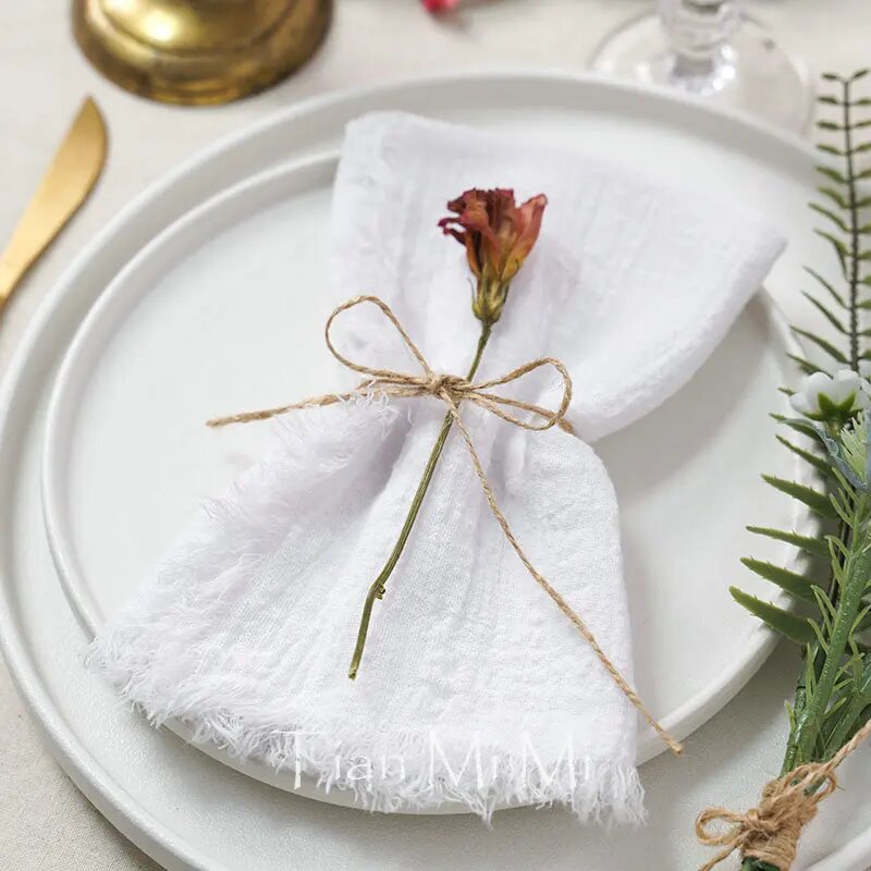 Хлопковые салфетки SUMMERTREE бежевого цвета Белый, White