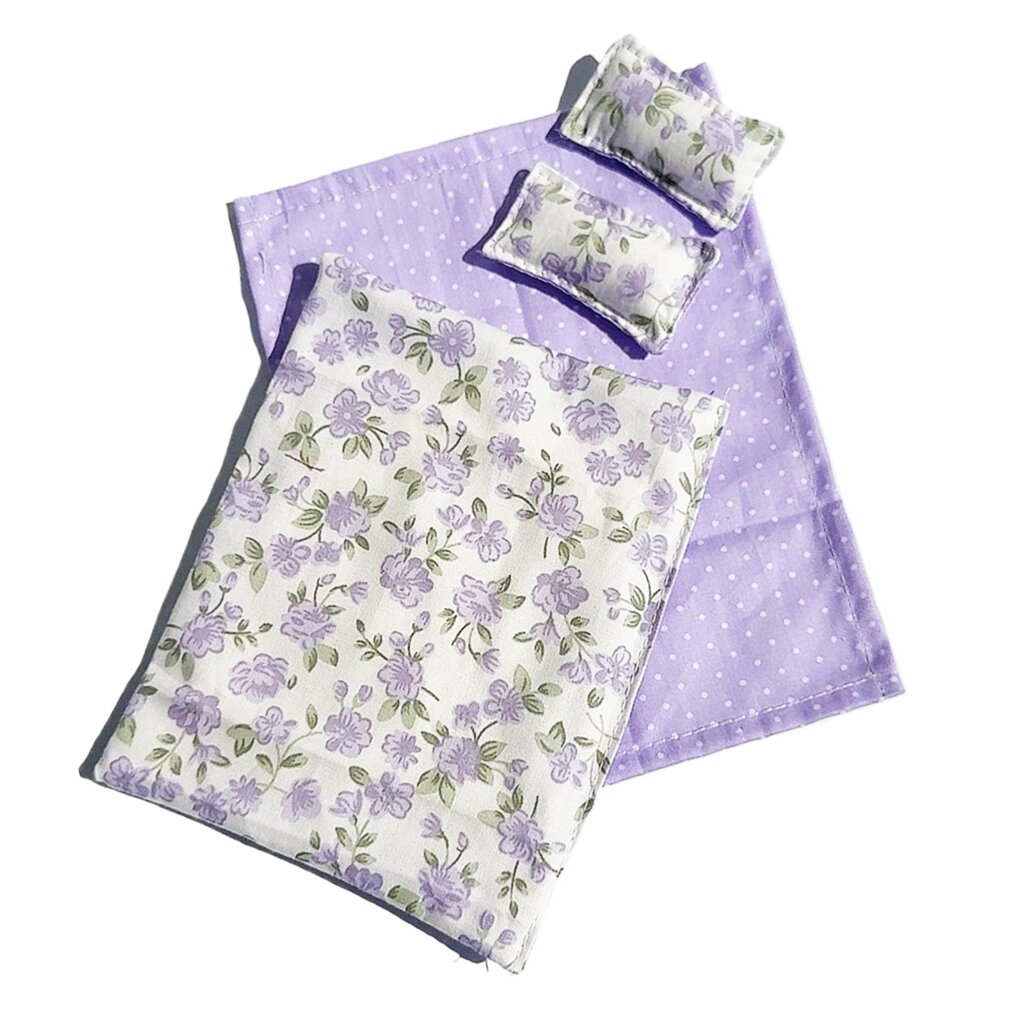 1:12 Кукольный дом мини-модель сцена в спальне Постельное белье Простыня пододеяльник спальный мешок-Начало любви