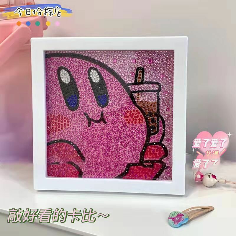 Детские DIY наклейки с алмазами Кирби, полный набор наклеек с алмазами, подарок для подруги, лучшего друга, подарок на день рождения, девчачье сердце