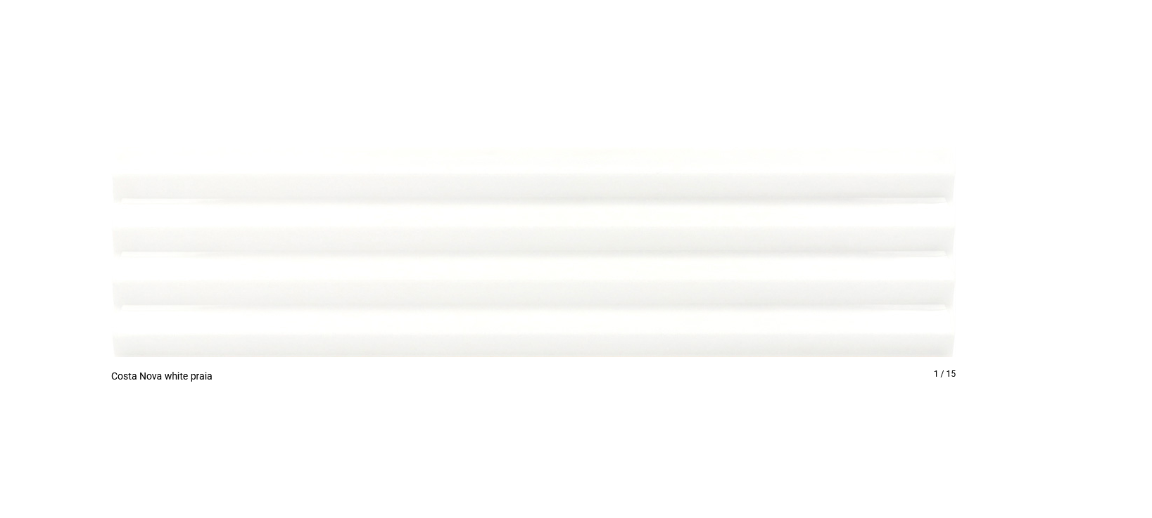 Плитка Equipe COSTA NOVA PRAIA WHITE 5x20см, 42шт (0.42м2)