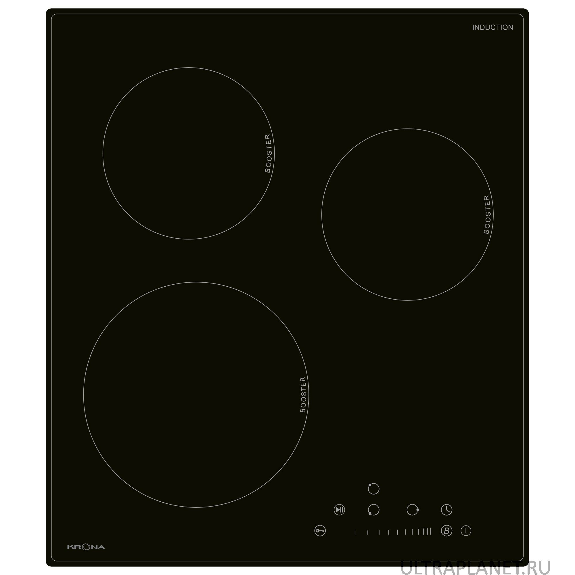 Электрическая варочная панель Krona Forte 45 BL