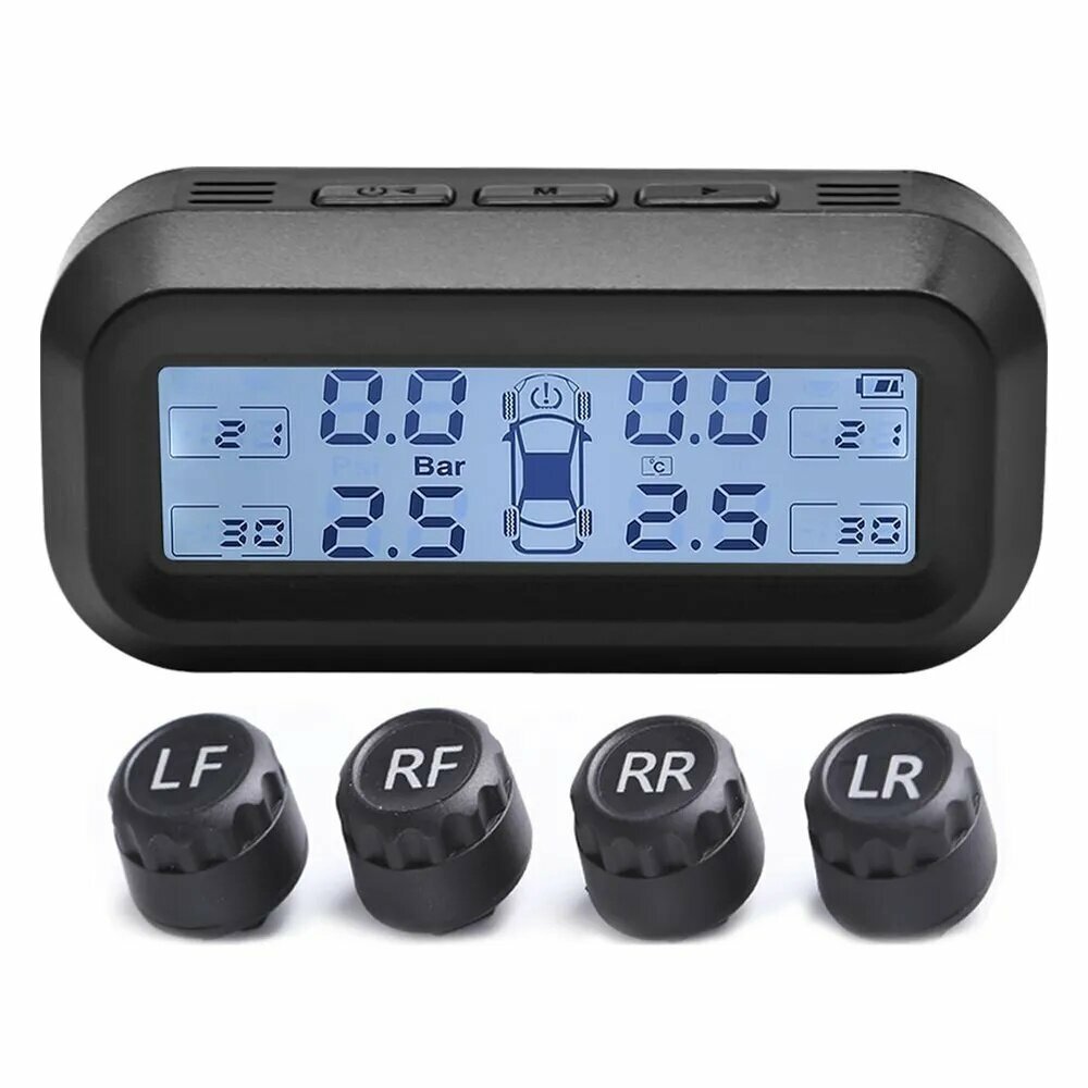 AN-10C Solar Car TPMS Ж -мониторинг давления в шинах Система сигнализации температуры шин
