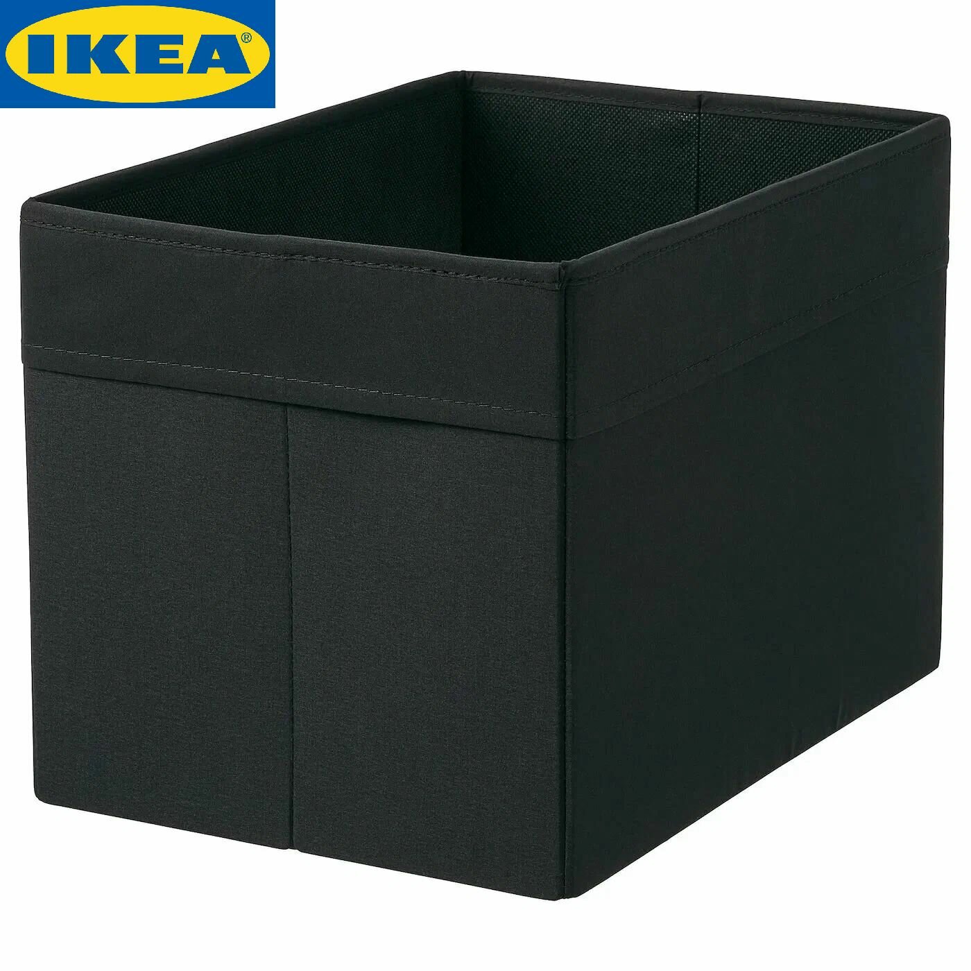 Коробка для хранения IKEA DRONA Икеа Дрена 25x35x25 см, чёрный, складная